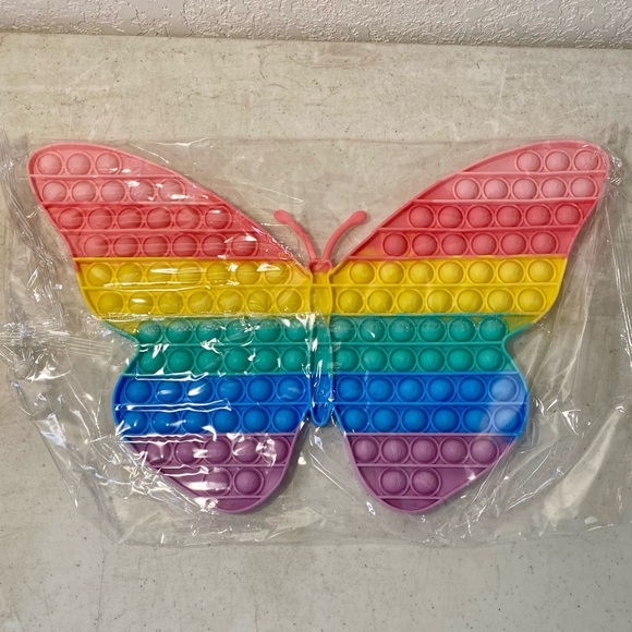 Other | Push Pop Popit Large Butterfly Bubble Sensory Fidget Toy Stress ...